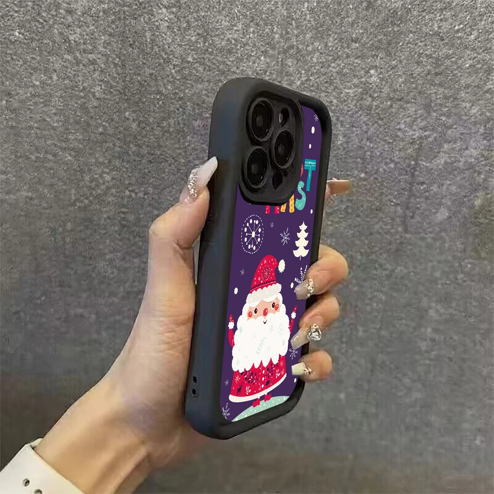 Festive Santa Claus Matte Soft Phone Case - Christmas Edition for OPPO ...