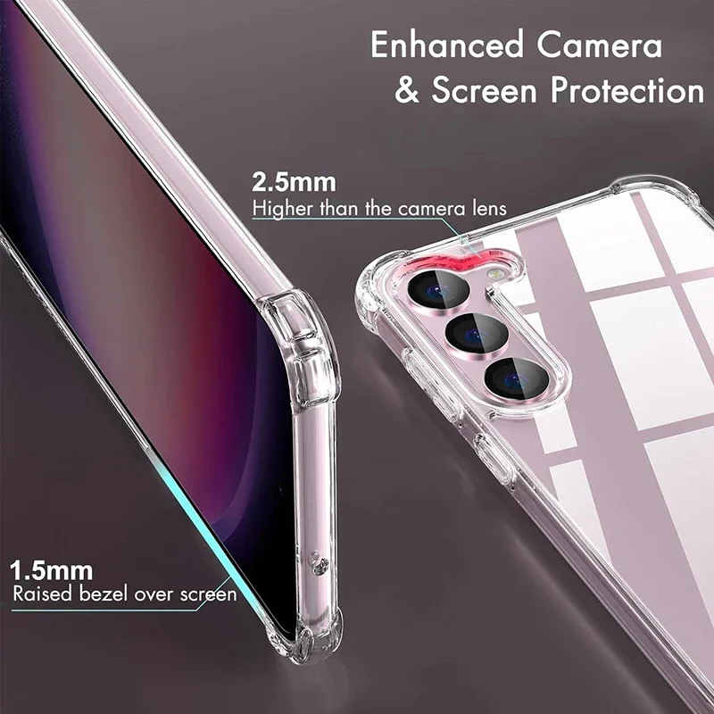 Hybrid Shockproof Clear Hard Case – Ultimate Protection for Samsung ...