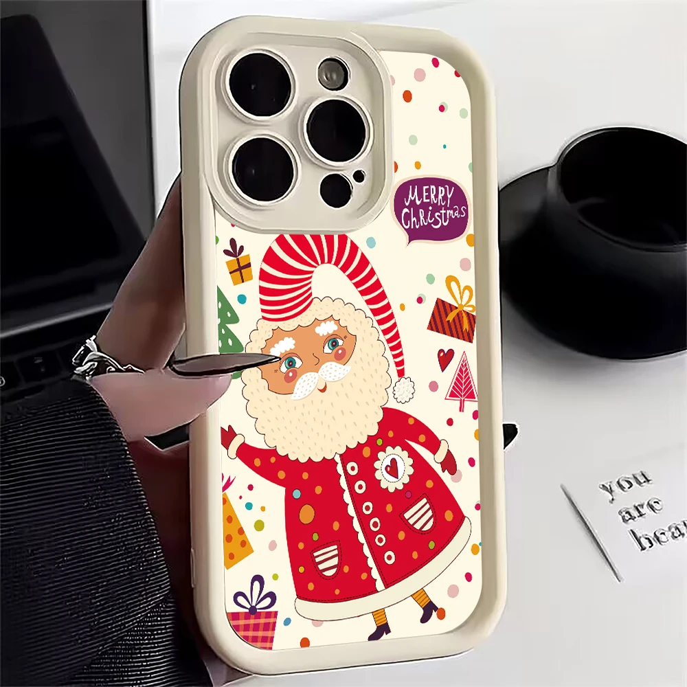 Festive Santa Claus Matte Soft Phone Case - Christmas Edition for OPPO ...