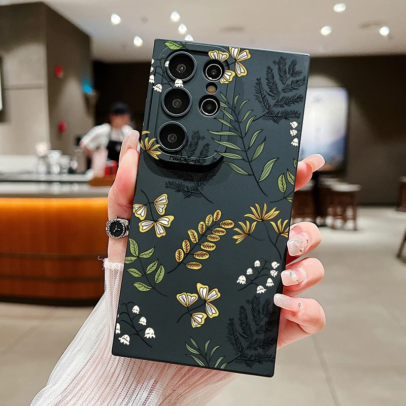 Elegant Leaf Pattern Soft Phone Case - Stylish Protective Cover for Note 20 (2)