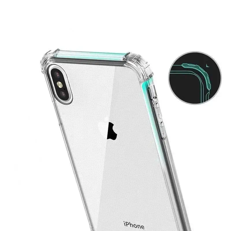 Clear Drop-Proof Soft TPU Case for iPhone – Transparent Protection ...