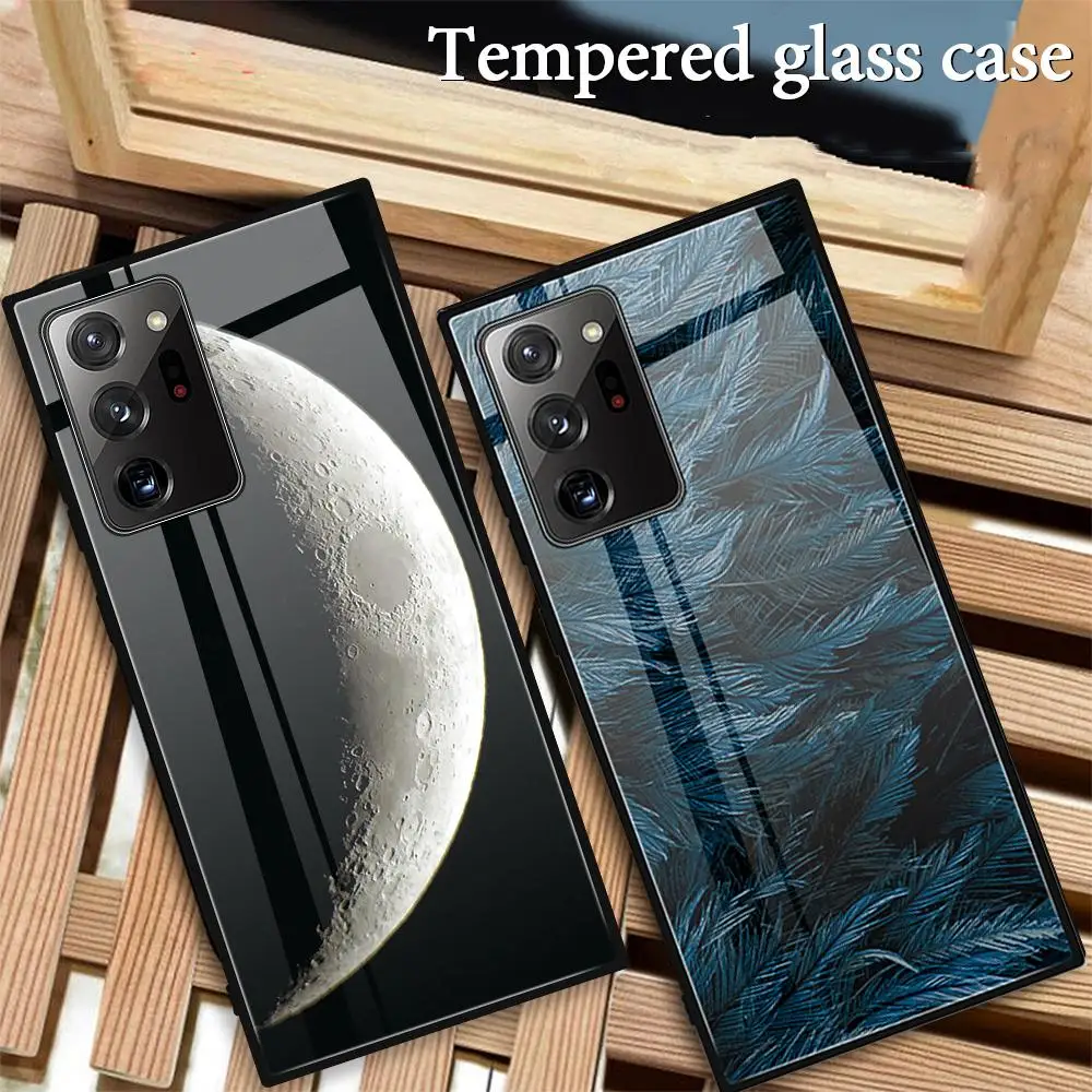Starry Sky Glass Phone Case - Elegant Back Cover Design for S24 Plus 5 ...
