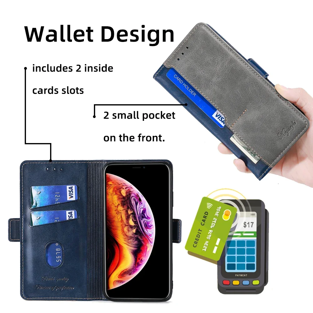 Premium Leather Wallet Case for Multiple Huawei Models, Full Protection ...