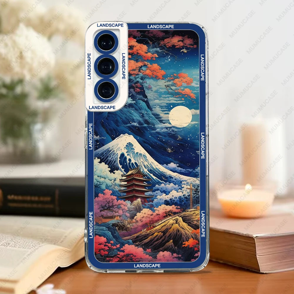 Japanese Landscape Art Soft Phone Case - Sleek Protection for Samsung ...