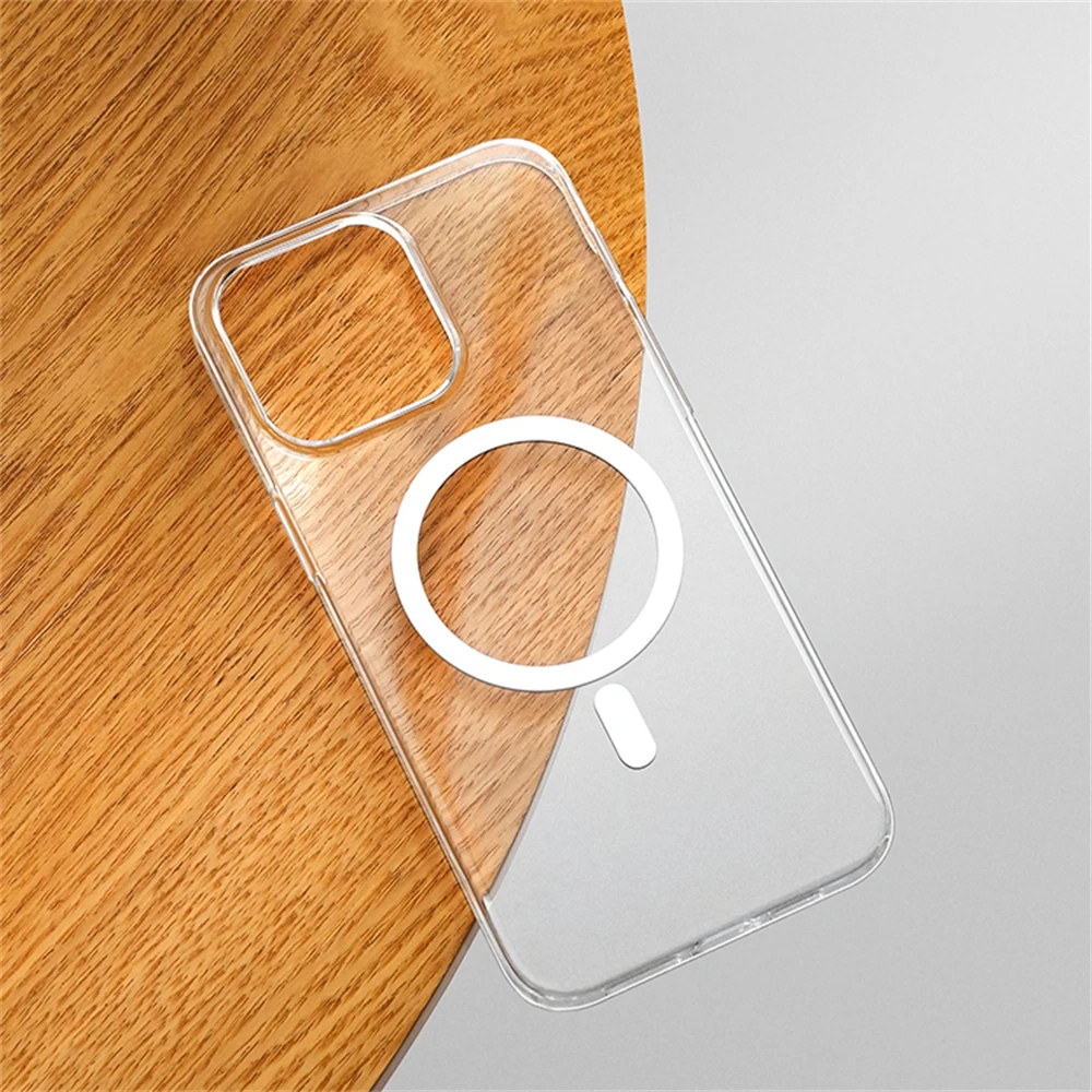 Ultra Thin Transparent Magnetic Case with Magsafe Compatibility for ...