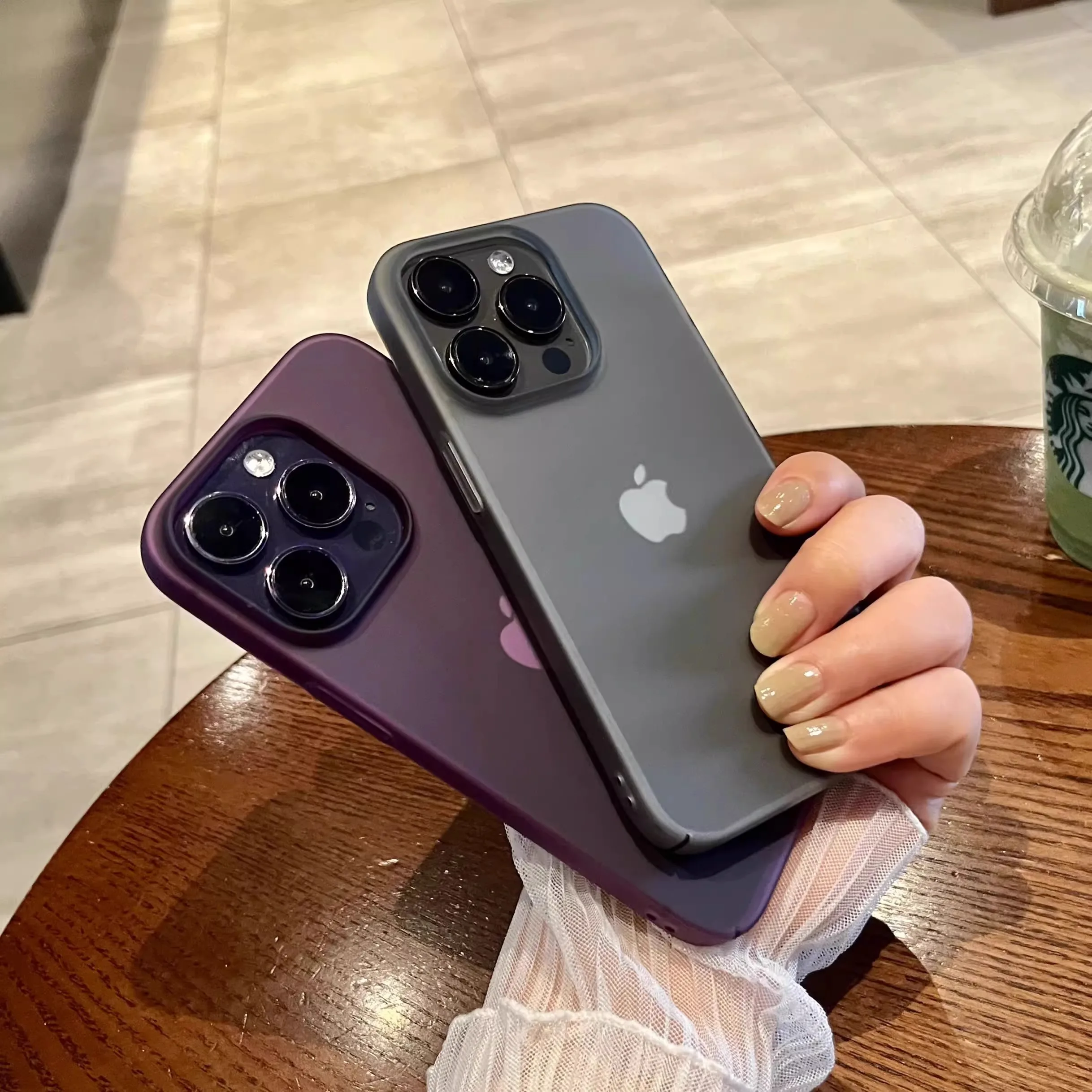 Sleek Ultra Thin Matte Translucent Phone Case - Hard Plastic Clear ...