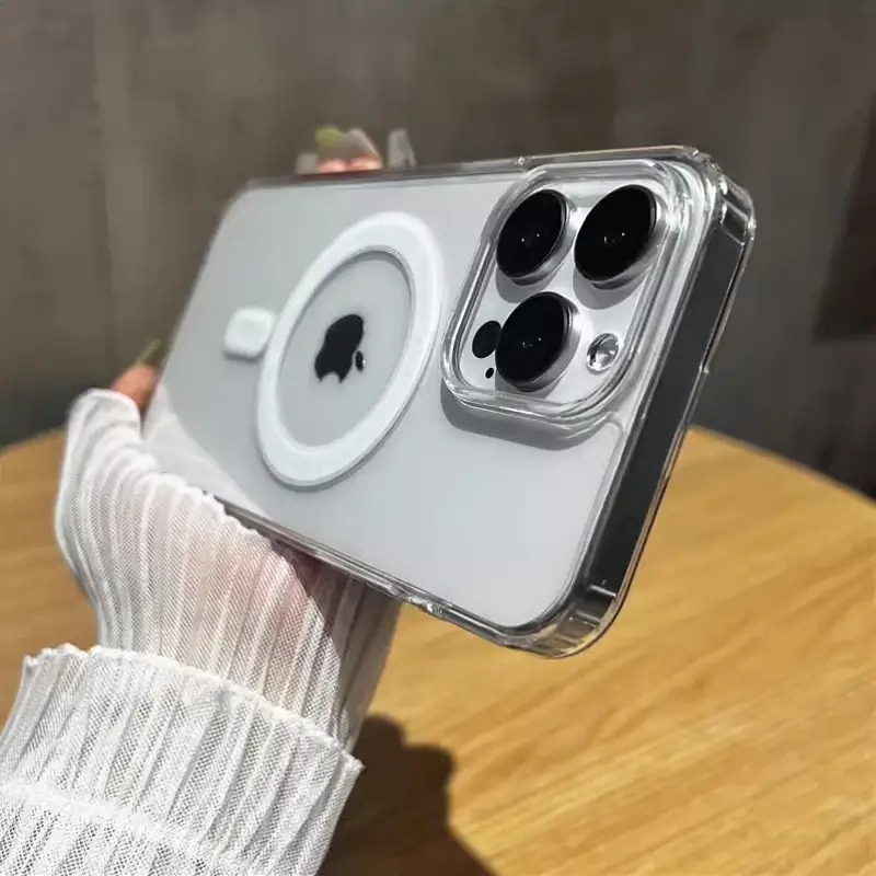 Magnetic Transparent Shockproof Wireless Charging Case - Universal Fit ...