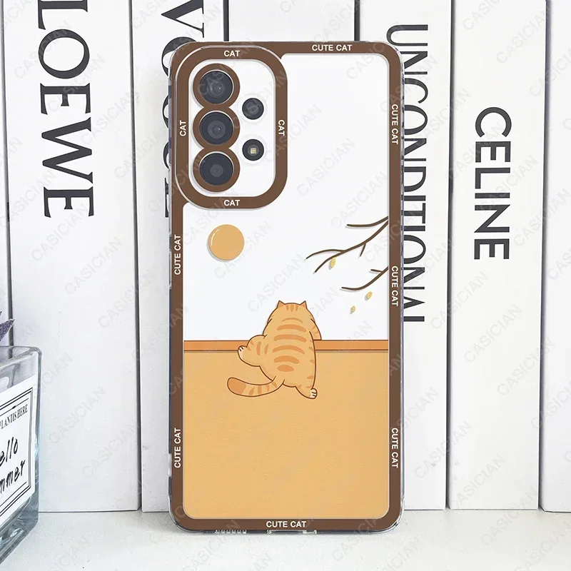 Cat-Themed Phone Case - Stylish and Protective 5G Cover for S21 (01)