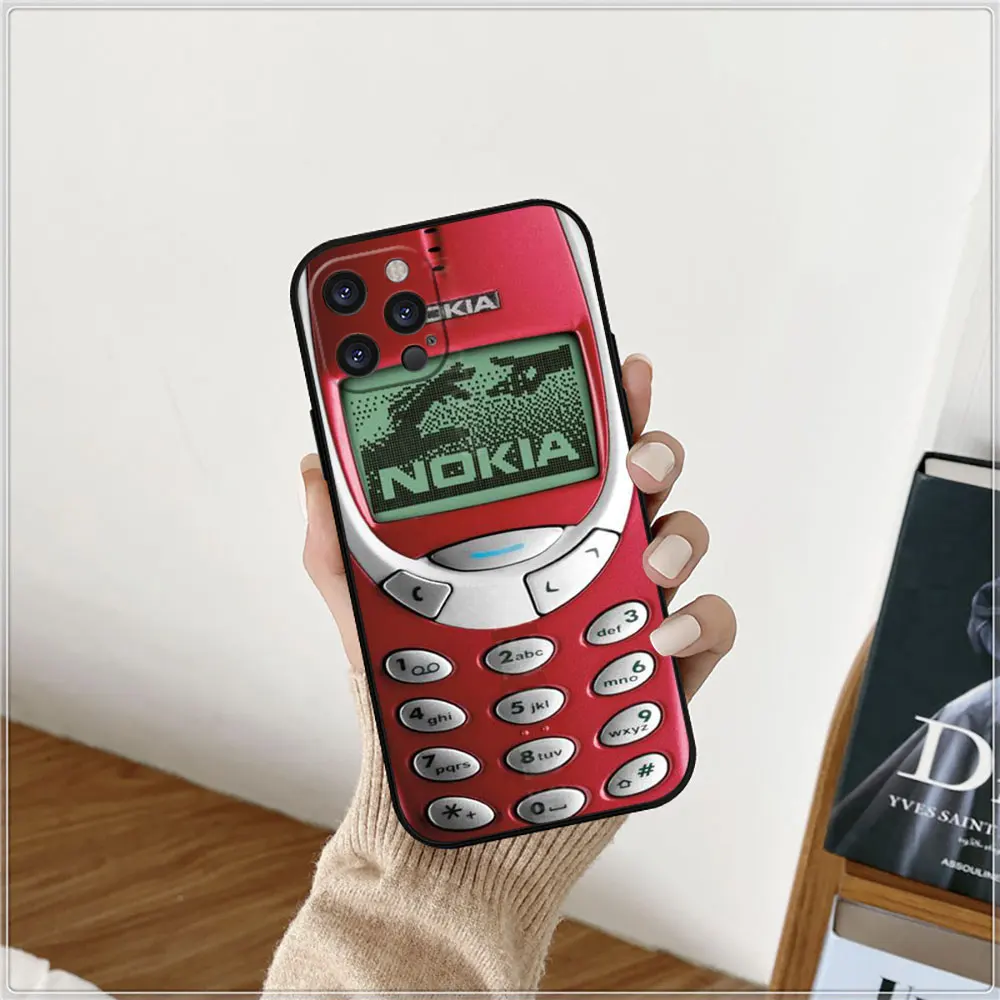 Retro Silicone Shockproof Phone Case - Back Cover for IPhone 15 Pro Max ...