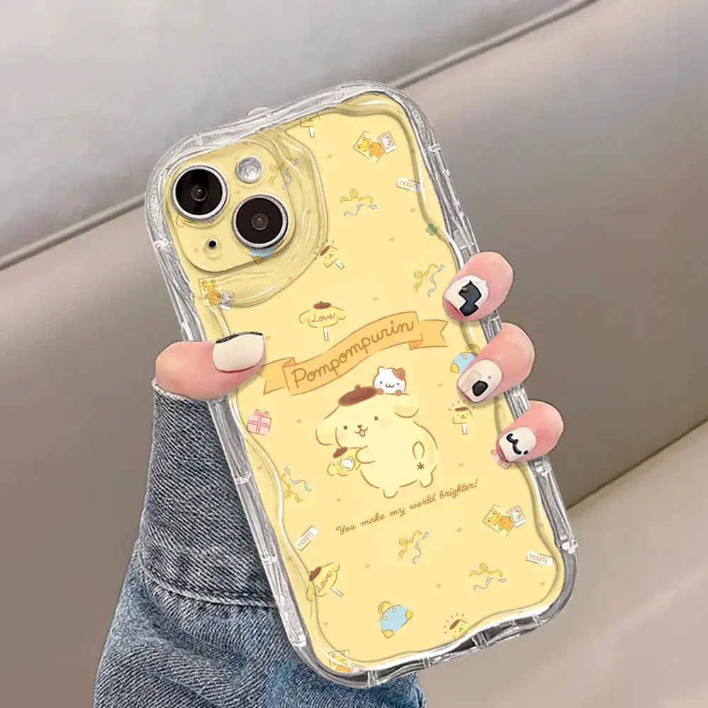 Cartoon Kuromi and Pom Pom Purin Phone Case for iPhone 13 Mini (VVAMB02)