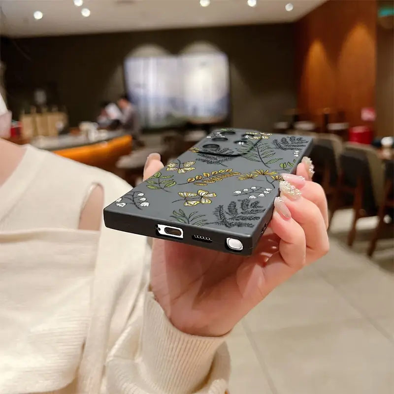 Elegant Leaf Pattern Soft Phone Case - Stylish Protective Cover for ...