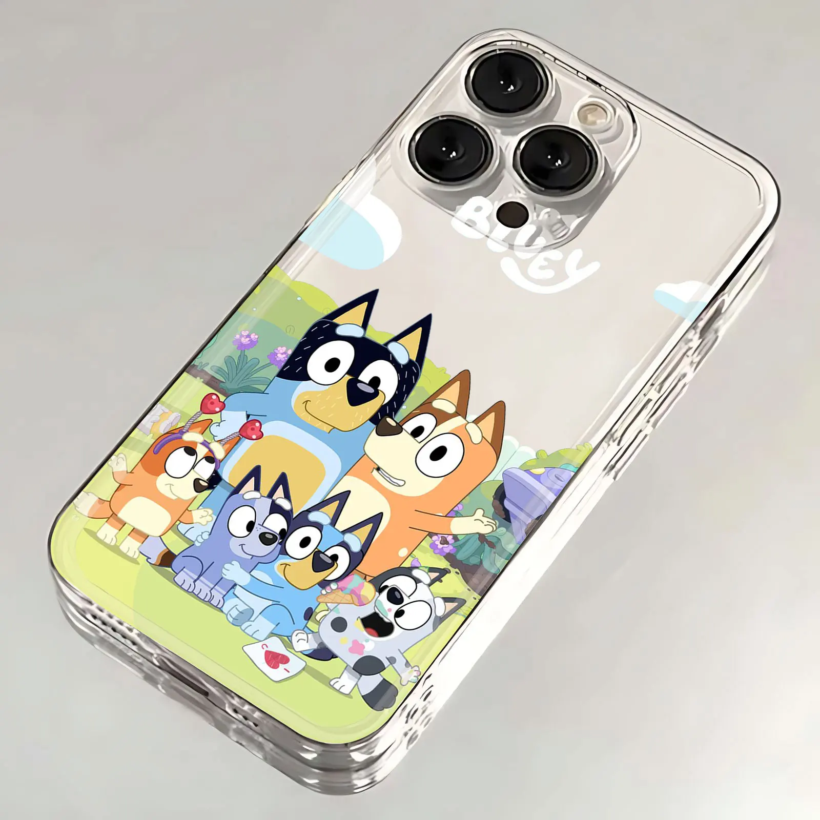Cartoon Bluey Transparent Phone Case - Fun and Durable Design for ...