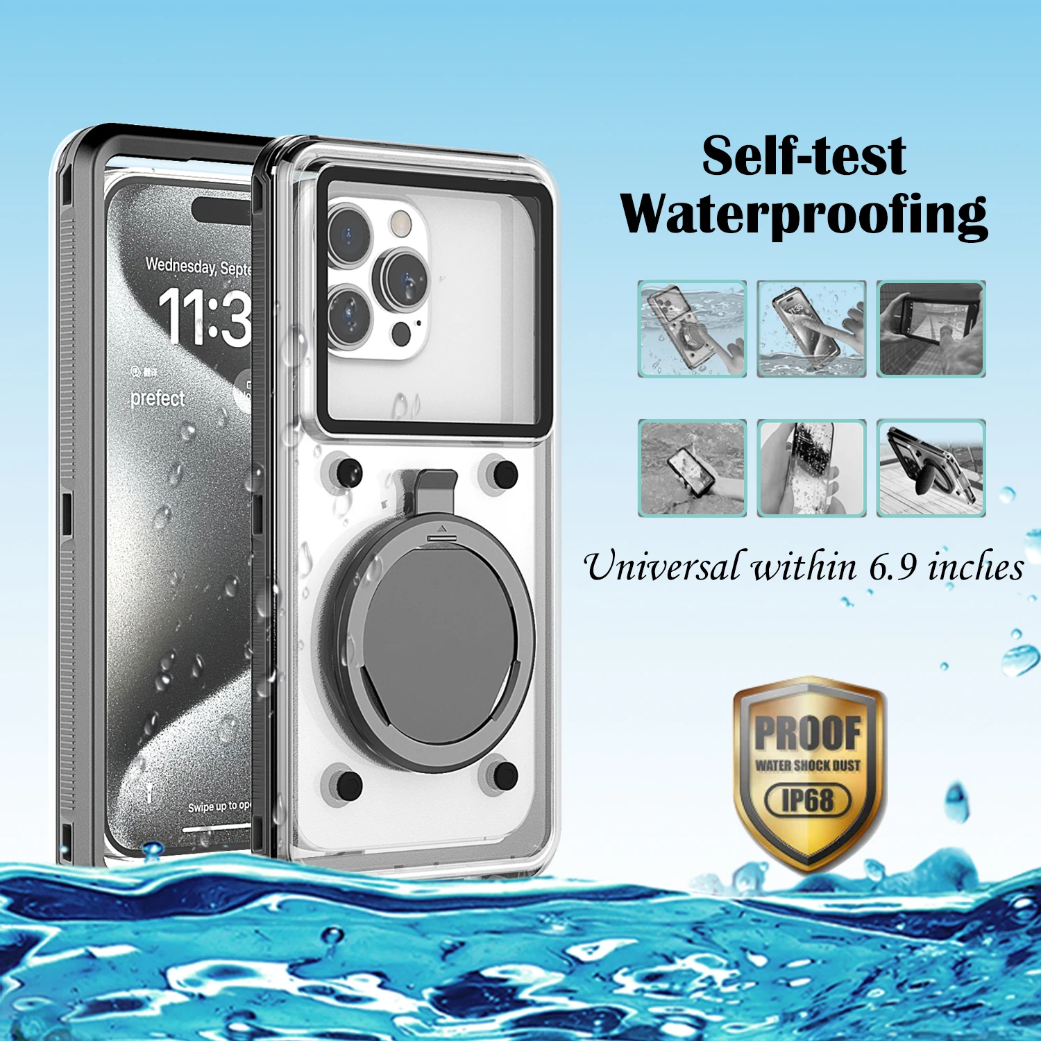 Ultimate IP68 Waterproof Shockproof Protective Phone Case - Full ...