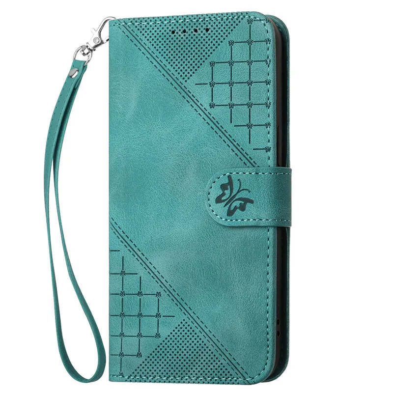 Floral Pattern Leather Phone Case with Wallet and Card Holder - Flip ...